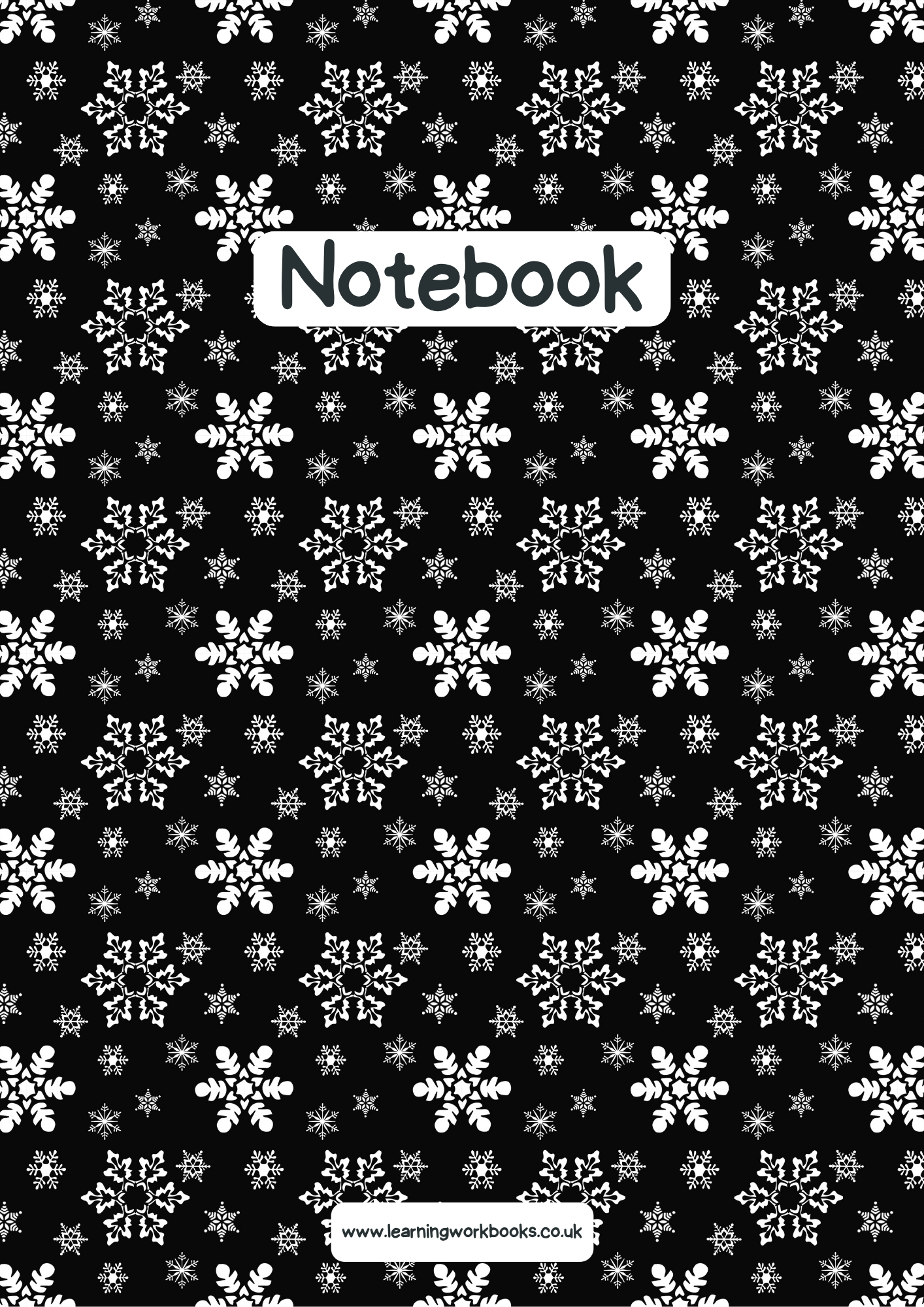 Snowflake A4 Lined Notebook 1 (downloadable digital product) – Learning ...