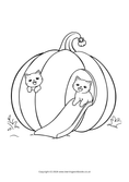 Happy Black Cats Halloween Colouring Book (downloadable digital produc ...