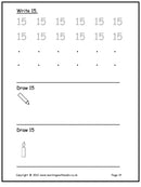 Numbers 11-15 (downloadable digital product) – Learning Workbooks