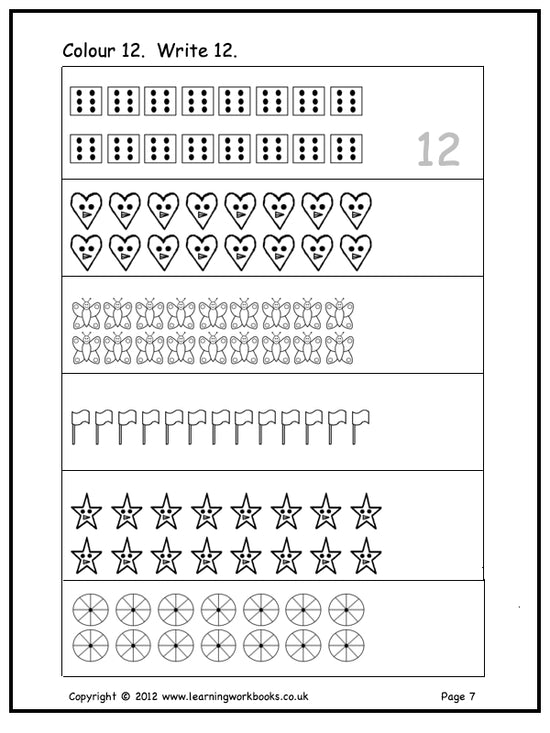 Numbers 11-15 (downloadable digital product) – Learning Workbooks