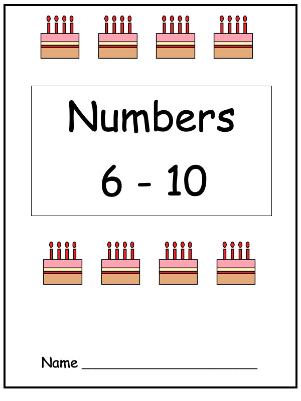 Numbers 6-10 – Learning Workbooks