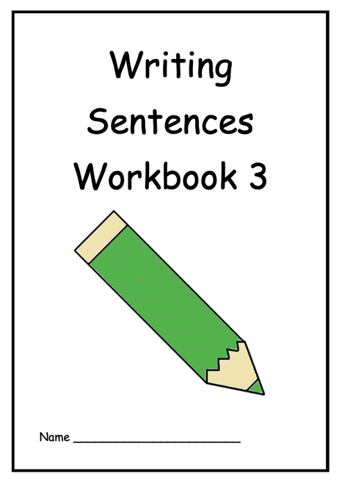 Writing Sentences Workbook 3 – Learning Workbooks