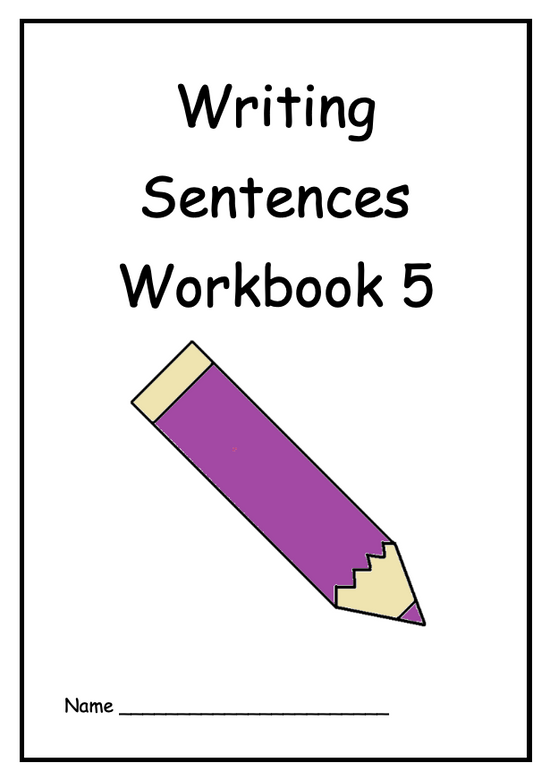 Writing Sentences Workbook 5 (downloadable digital product) – Learning ...